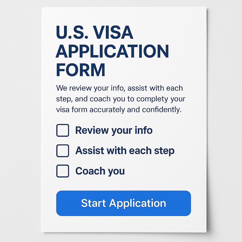 U.S. Visa Application - Zam Visa